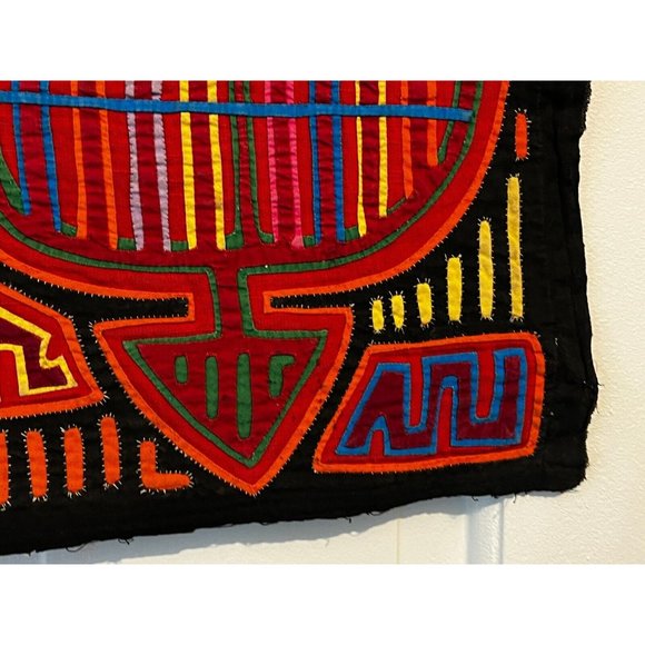 Molas | Art | Vintage 97s Panama Kuna Molas Indian Textile Tapestry ...
